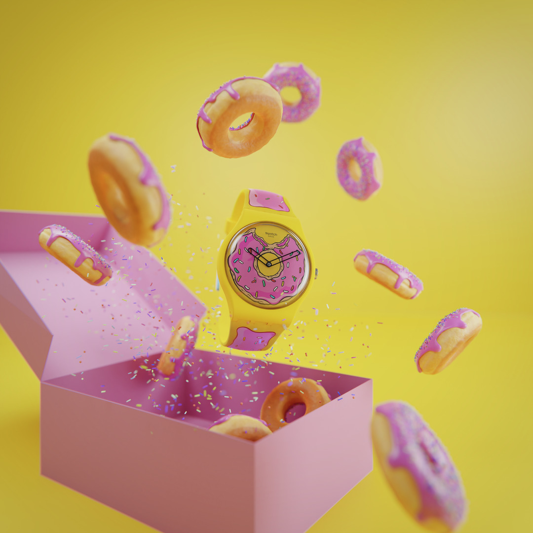 Este relógio é inspirado nos donuts e vem celebrar ‘Os Simpsons’